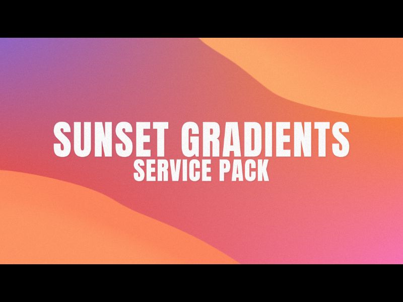 Sunset Gradients Service Pack | Centerline New Media | WorshipHouse Media